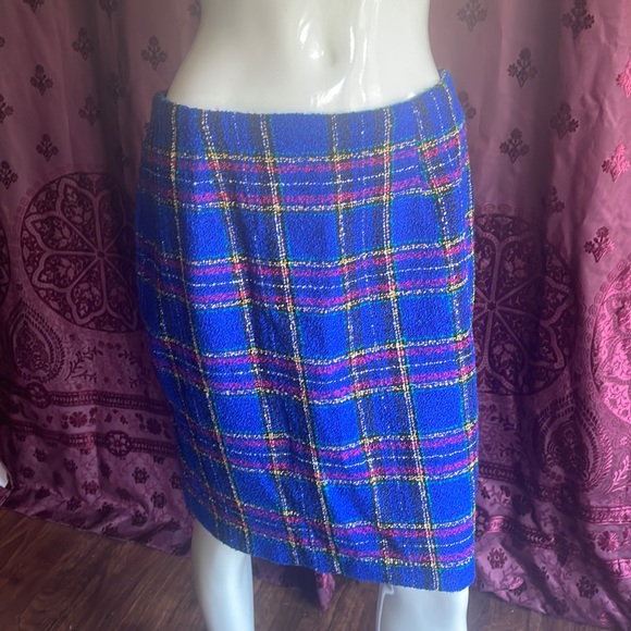 Scoop | Skirts | Vintage Eighties Preppy Blue Plaid Mini Skirt Scoop ...
